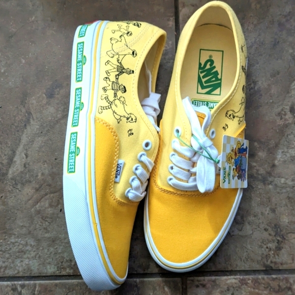 Vans | Shoes | Vans Authentic Sesame Street Big Bird Yellow Women ...